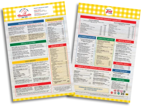 Menu | Mooresville Family House